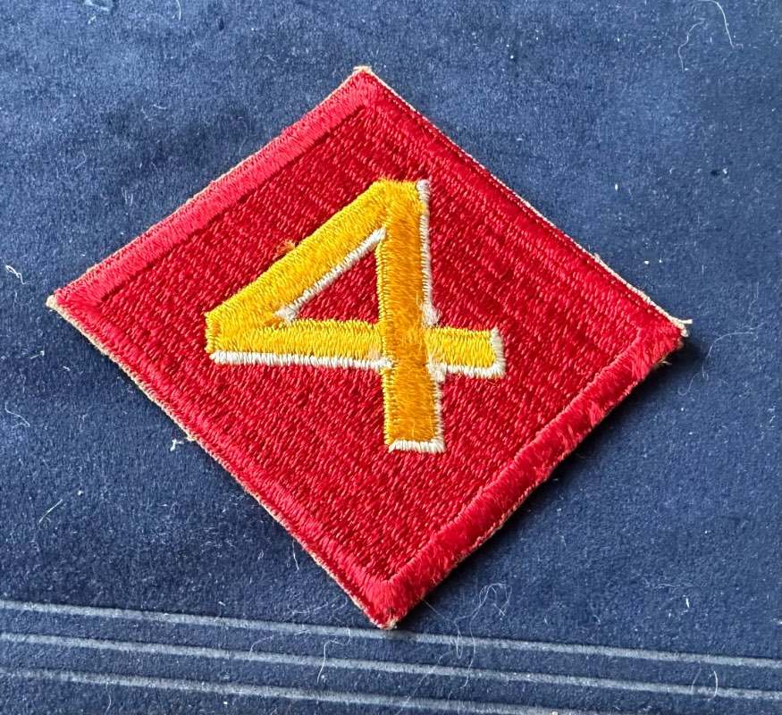 Mint 4Th Marine Division patch interesting letter - UNIFORMS - U.S. Militaria Forum