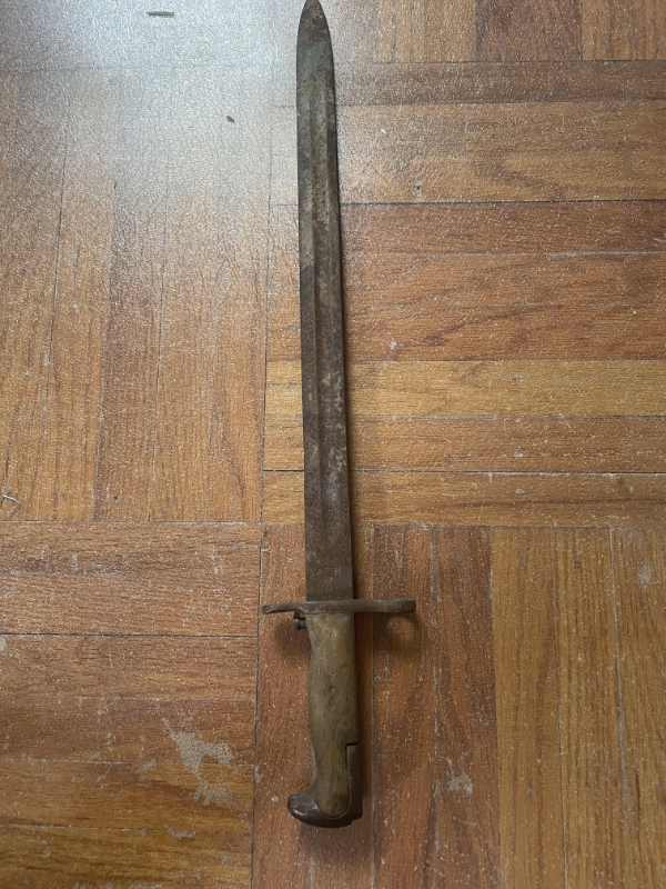 Two bayonets . . . WWI? & 1943 16" bayonet - Info and Value help ...