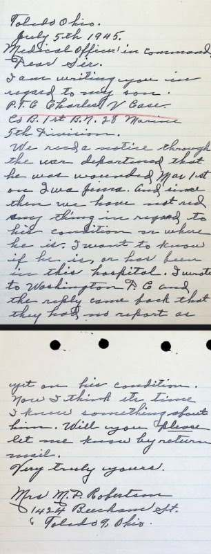 Charles V. Case - MIA on Iwo Jima [UPDATED June 2023] - MEDALS ...