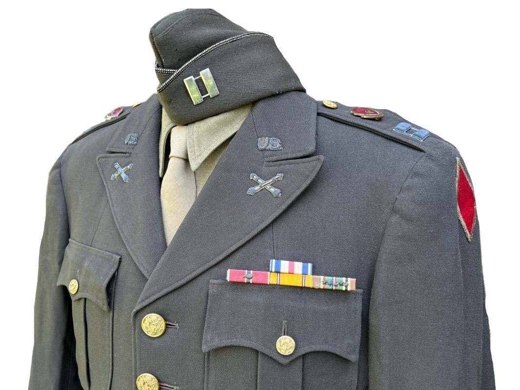 5th Infantry Division Silver Star and x2 Bronze Star uniform grouping ...