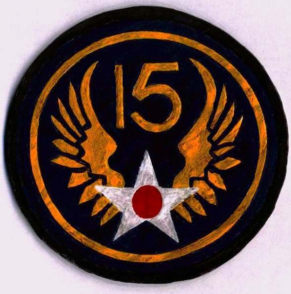 Leather 15th AF "used look" shoulder patch I made ..... - REPRO ...