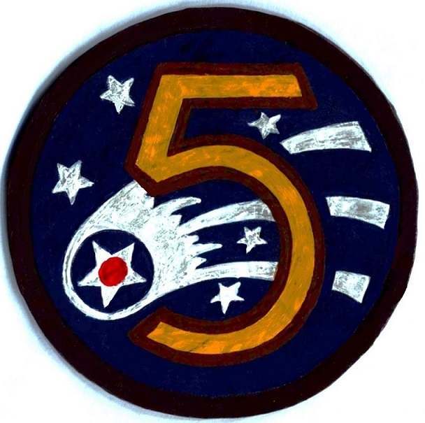 Leather 5th AF shoulder patch I did in "dirtywash-used" look ...