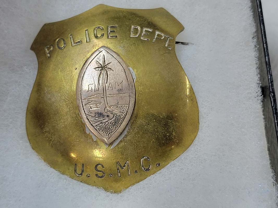 Help with named Guam Police Dept. U.S.M.C. badge - NAVY, MARINE CORPS ...