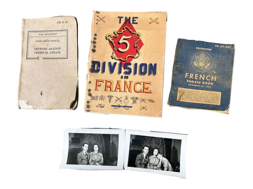 5th Infantry Division Silver Star and x2 Bronze Star uniform grouping ...