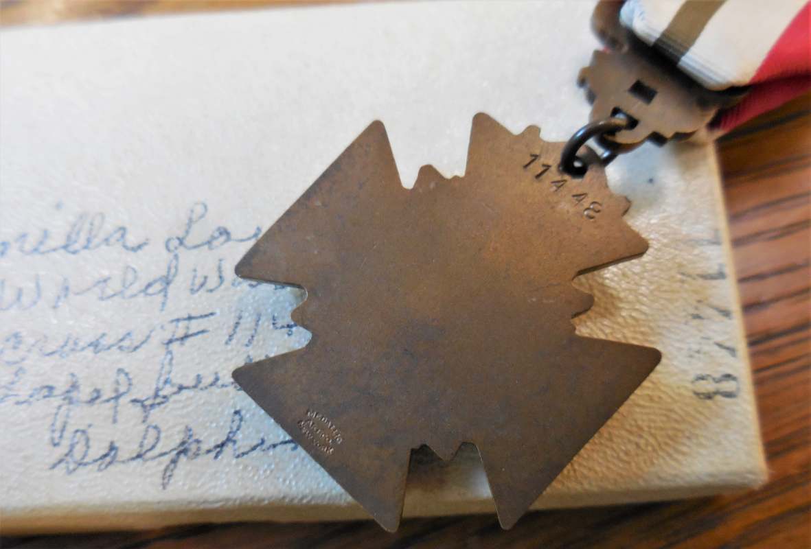 United Daughters of the Confederacy WWI Service Medal to a UDC member ...