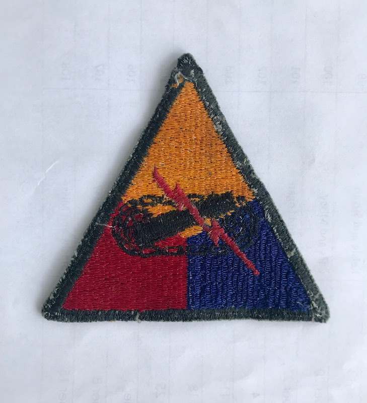 Dating a Armored Division Patch - ARMY AND USAAF - U.S. Militaria Forum