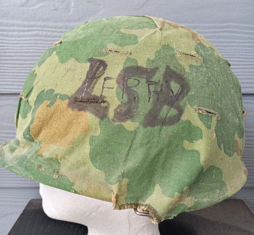 1970's 2nd Marine Division LSB Helmet - M-1; M-1C & M-2 HELMETS - U.S ...