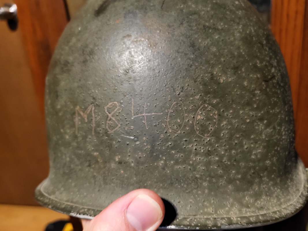 Number Scratched into Backside of M1 Helmet - M-1; M-1C & M-2 HELMETS ...