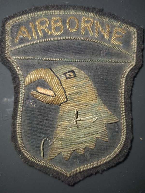 101st AB bullion patch - ARMY AND USAAF - U.S. Militaria Forum