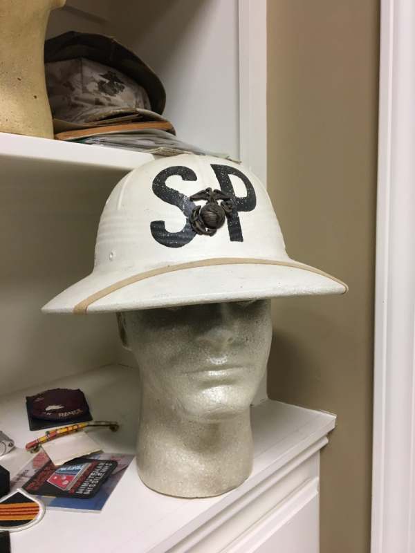 Shore Patrol Pith Helmet - NAVY & COAST GUARD HELMETS - U.S. Militaria ...