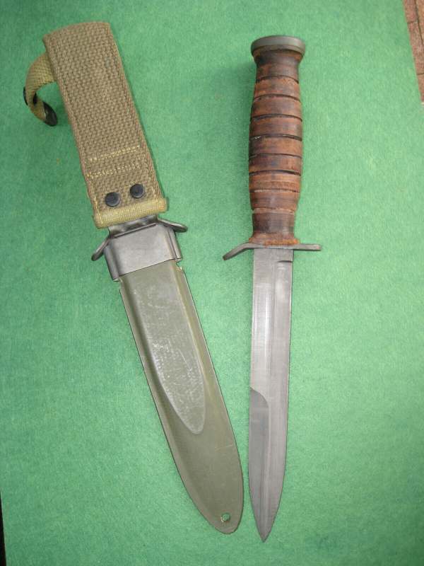 Imperial M3 guard marked with early M8 scabbard - M3 TRENCH KNIFE ...