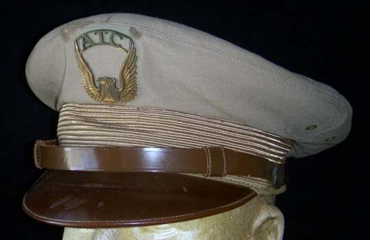 WW2 Army Air Transport Command Civilian Hat badge and collar device ...