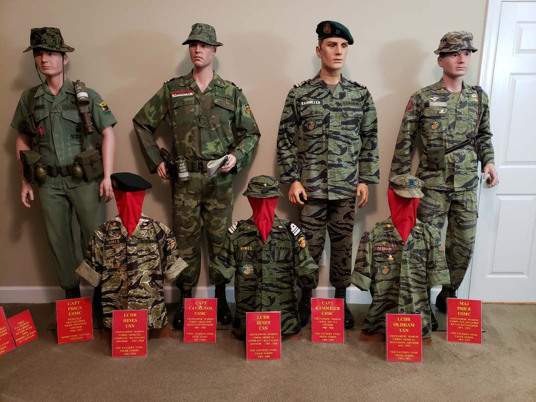 1954-1975 US MARINE VNMC ADVISOR TIGER STRIPE UNIFORM PATTERNS AND ...