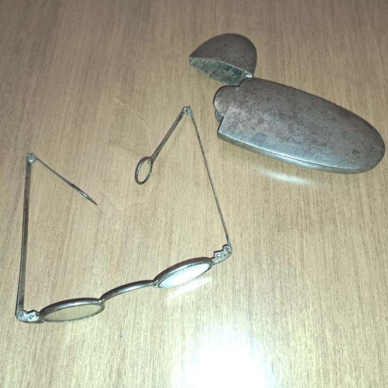 Revolutionary War Period Spectacles And Case - (1776-1860) AMERICAN ...