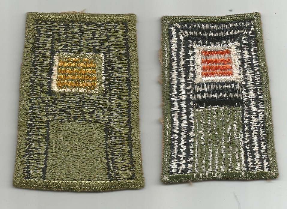 1st Army colored insert patches - Page 3 - ARMY AND USAAF - U.S ...
