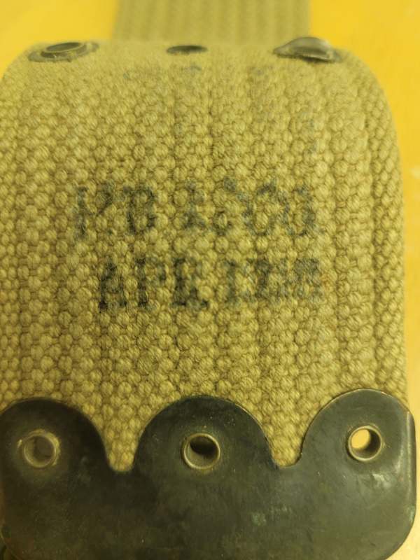 Help with U.S. WWII ? web belt markings - FIELD & PERSONAL GEAR SECTION ...