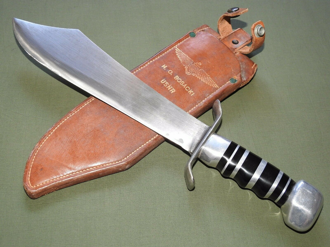 WW2 US NAVY pilot H.O. Bosacki bolo ? - EDGED WEAPONS - U.S. Militaria ...