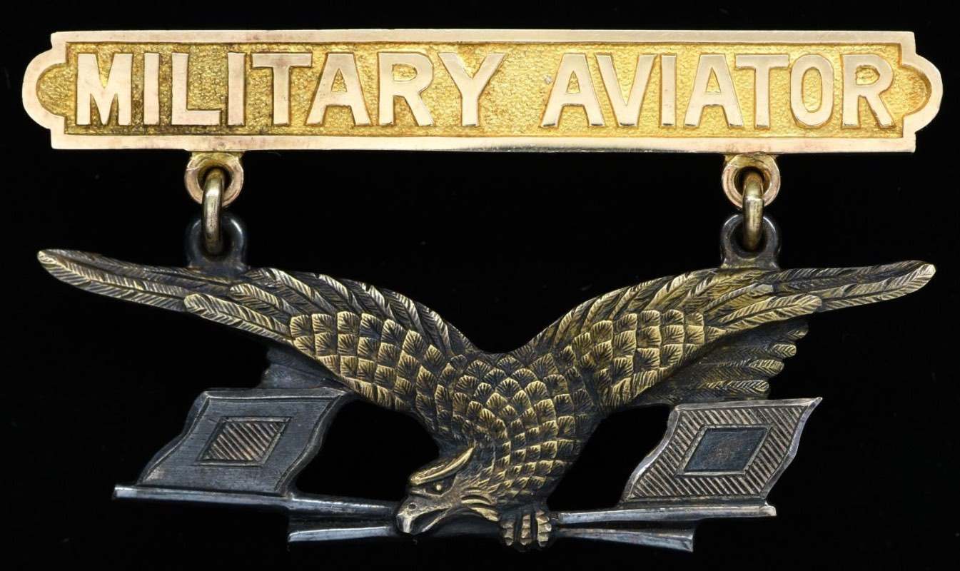 M1915 GOLD AND SILVER MILITARY AVIATOR BADGE - WING BADGES - U.S. Militaria Forum