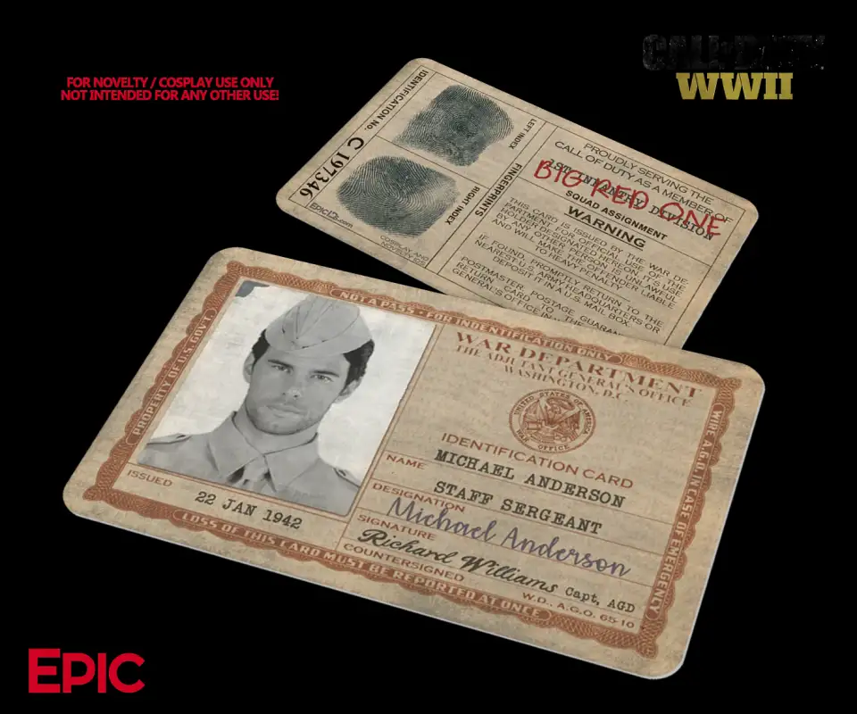 WWⅡ U.S.Army ID cardy - TOYS & GAMES - U.S. Militaria Forum