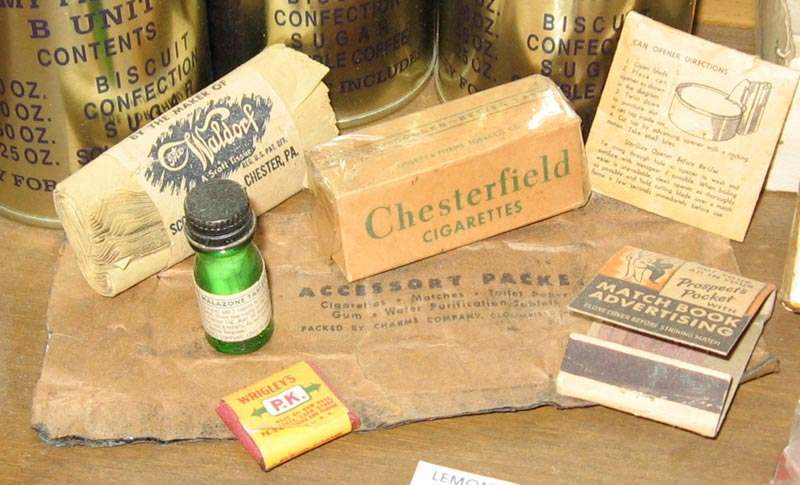 K rations & personal items - BASE/BIVOUAC/CAMP/DEPOT ITEMS - U.S ...