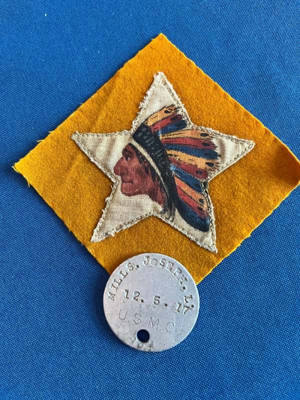 WW 1 USMC 80th Co 2/6 WIA dog tag - IDENTITY ITEMS (DOG TAGS, BRACELETS ...