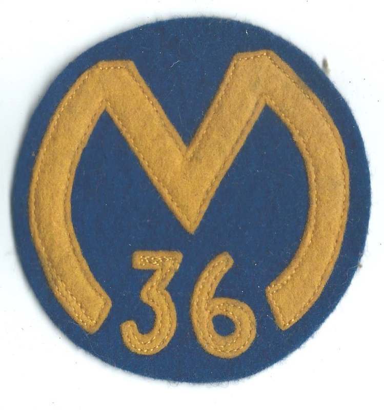 Unknown WWI "M 36" Patch - CAN YOU IDENTIFY THIS PATCH? - U.S ...