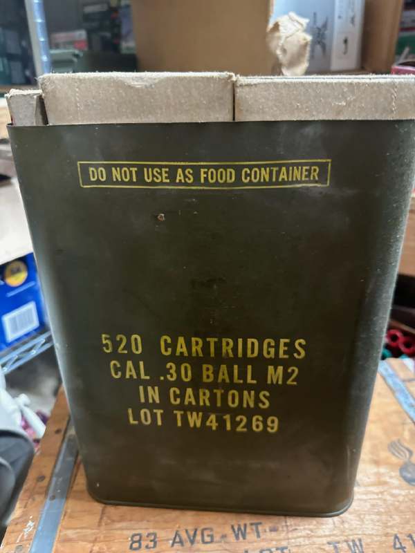 M2 Ammo in Crate 1040 Rounds - ORDNANCE - U.S. Militaria Forum