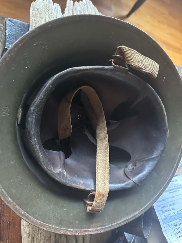 M1917-A1 helmet heat stamp 6A named - M1917 & M1917A1 HELMETS - U.S ...