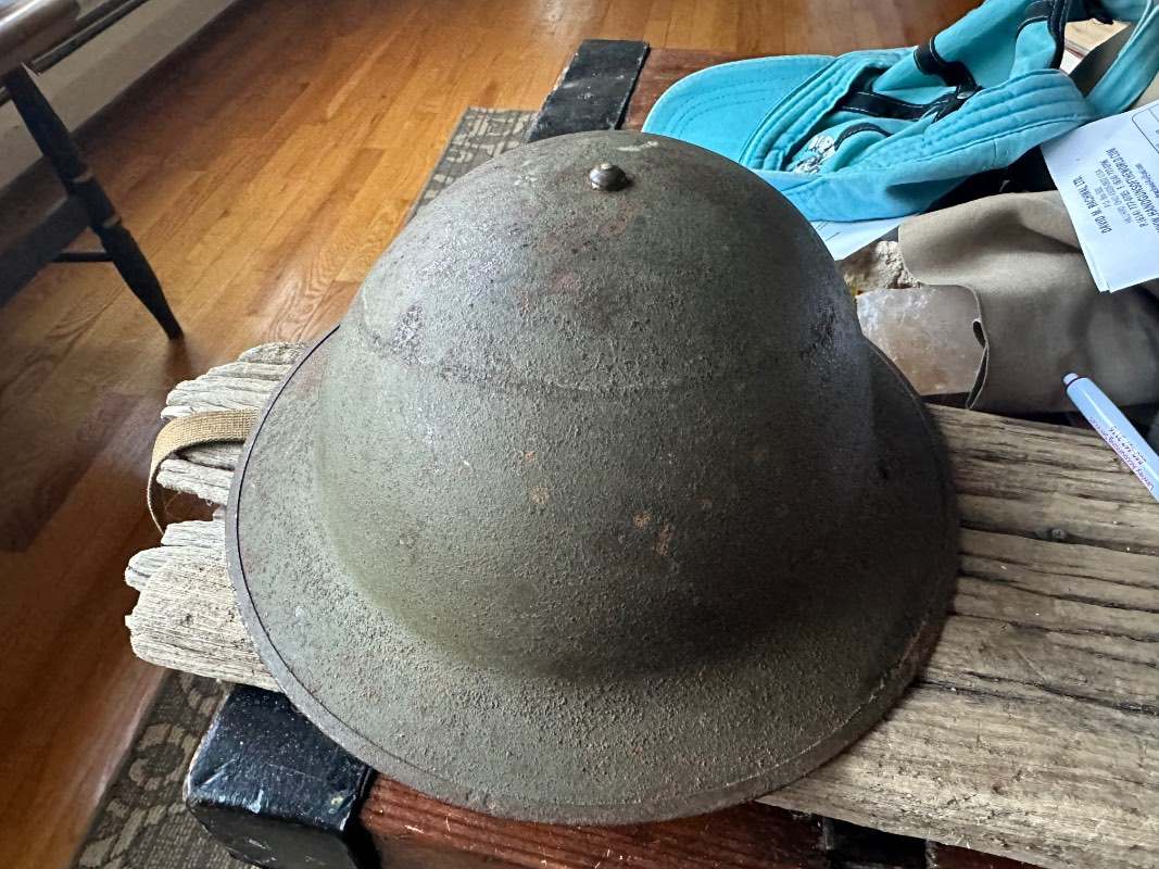 M1917-A1 helmet heat stamp 6A named - M1917 & M1917A1 HELMETS - U.S ...