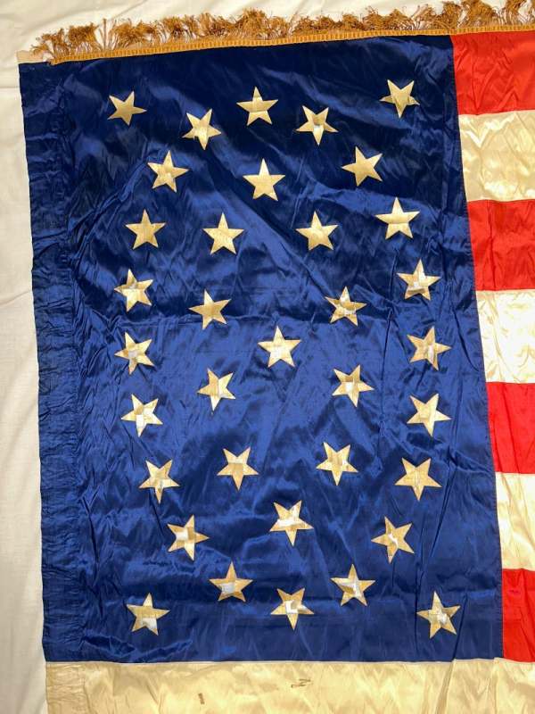 34-Star Union Cavalry Guidon and 35-Star Union National Color - (1861 ...