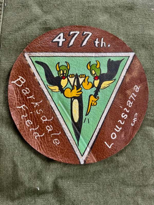 Leather 477th BS Patch - 335th BG - 3rd AF - ARMY AND USAAF - U.S. Militaria Forum