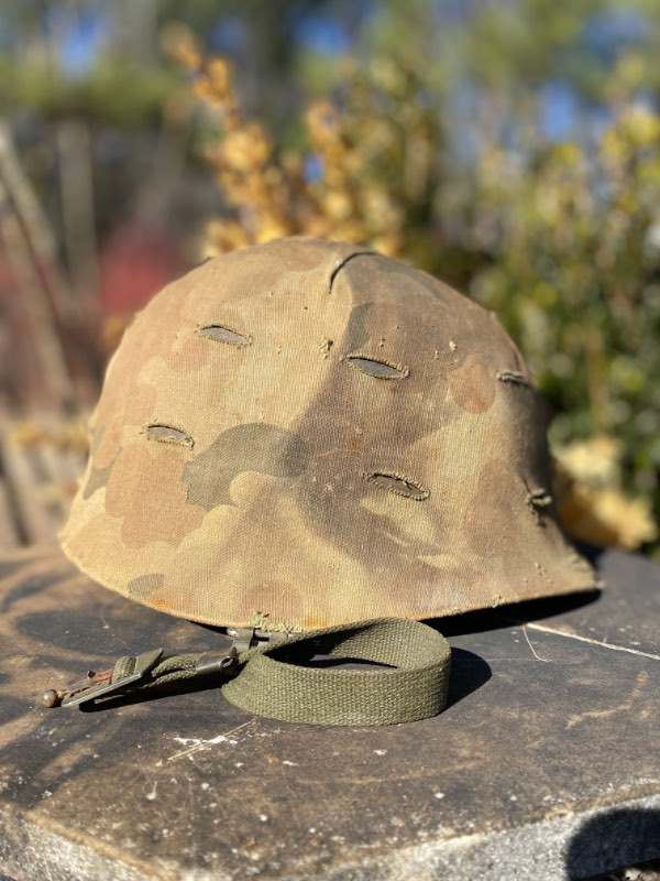 Vietnam USMC Shore Party M1 helmet - M-1; M-1C & M-2 HELMETS - U.S ...