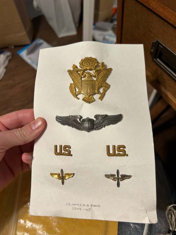 WWII USAAF wings and officer’s cap badge- real or not? - WING BADGES ...
