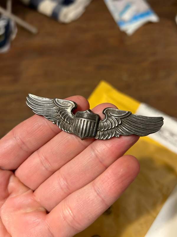 WWII USAAF wings and officer’s cap badge- real or not? - WING BADGES ...