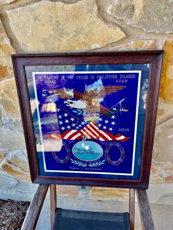 1923 USN Silk Remembrance - USS Barker (DD-213) Asiatic Fleet ...