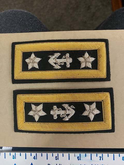 Navy Admiral 2 star shoulder boards What? and Where worn? - NAVAL & SEA ...