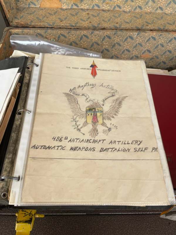 WW2 Footlocker Time Capsule: CO of 486th AAA Btn - GROUPINGS PAGE - U.S ...
