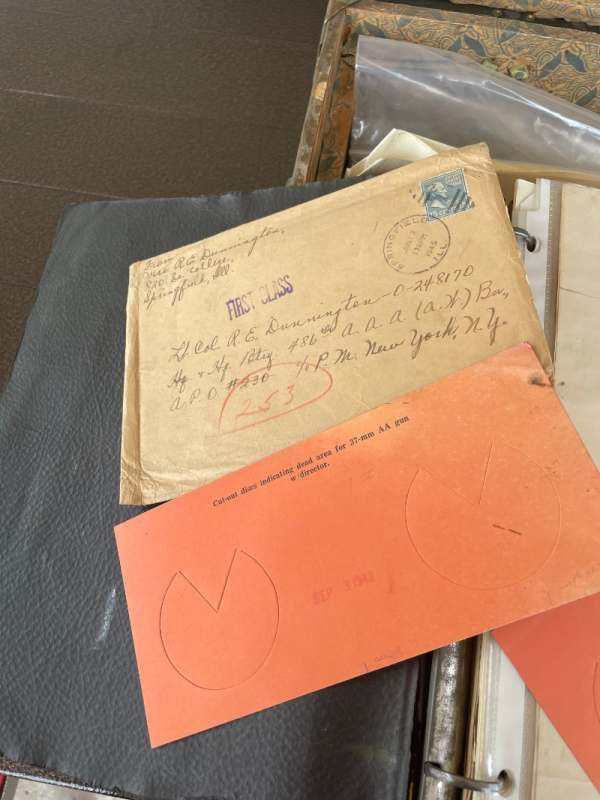 WW2 Footlocker Time Capsule: CO of 486th AAA Btn - GROUPINGS PAGE - U.S ...