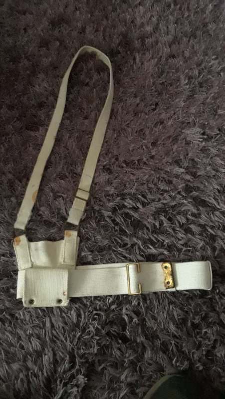 White web MP belt dated 1944 - FIELD & PERSONAL GEAR SECTION - U.S ...
