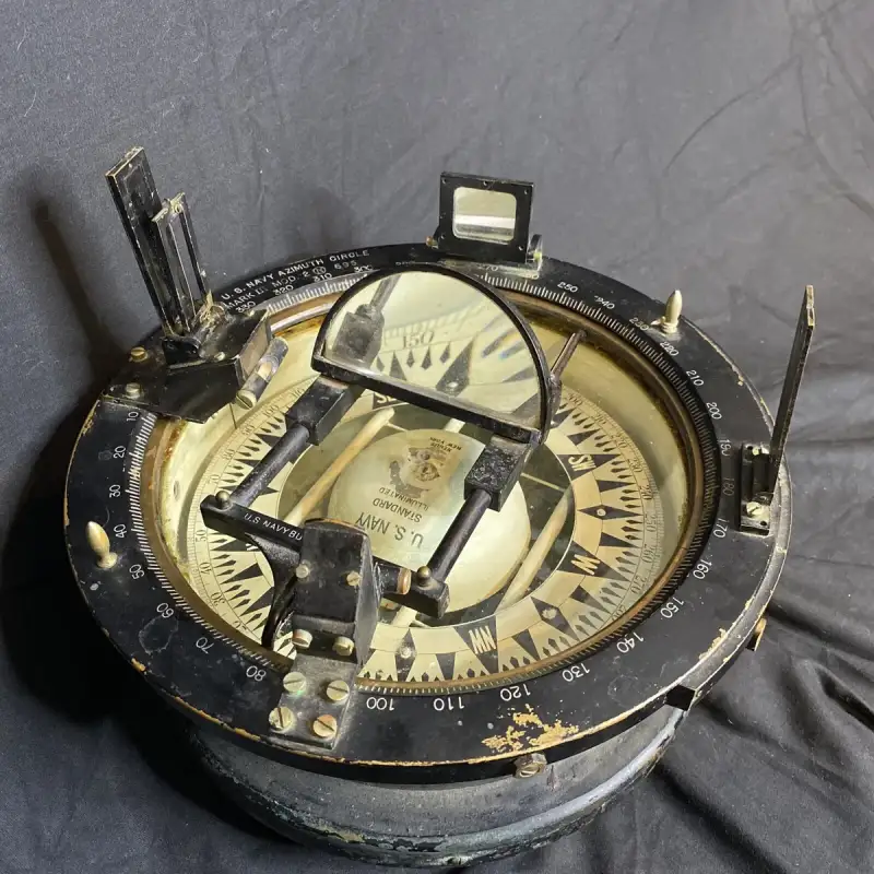 USN MK III mod O gun sight??? ID Compass Course Magnifier - NAVAL SEA SERVICE GEAR - SHIPBOARD ...