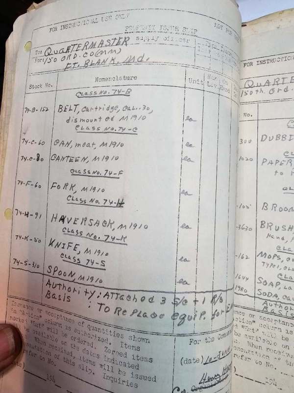 Requisition, Book - EPHEMERA, PHOTOGRAPHS & MILITARY ARTWORK - U.S ...