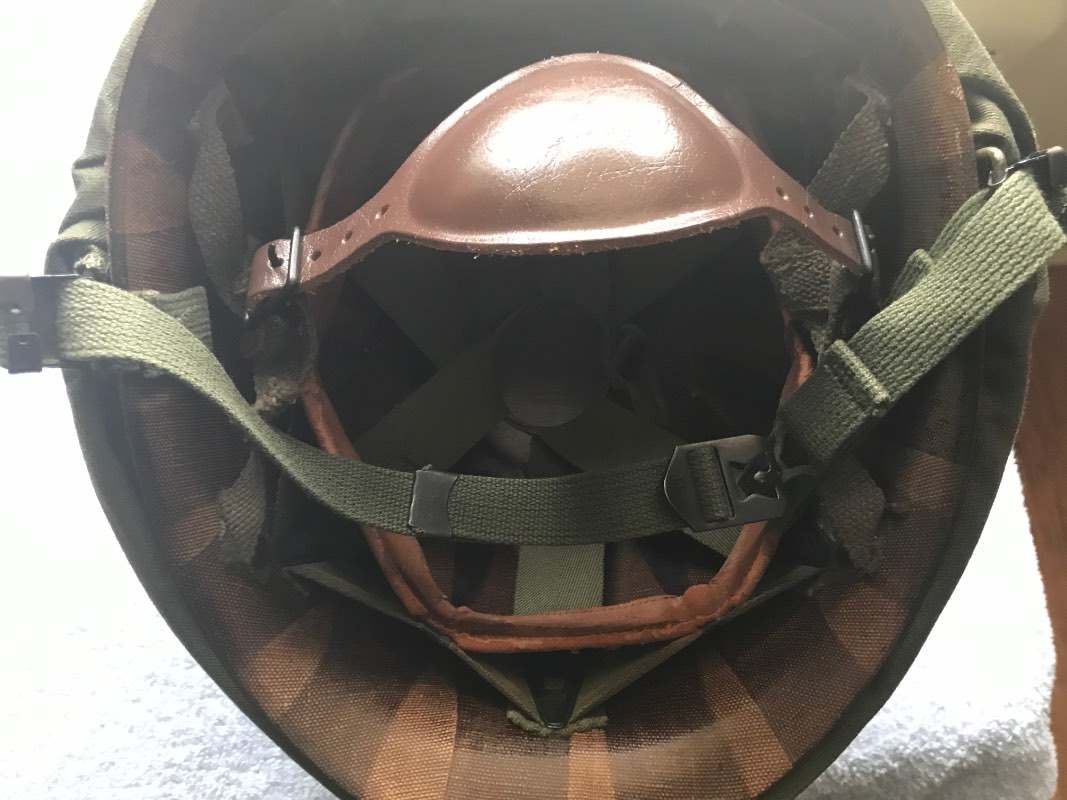M1-C Paratrooper Helmet late Korean War Era/Early Vietnam - M-1; M-1C ...