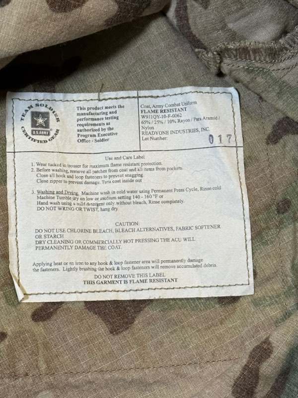 OEF 11-12 Chaplains OCP Uniform Set - CHAPLAIN & MEDICAL UNIFORMS - U.S ...