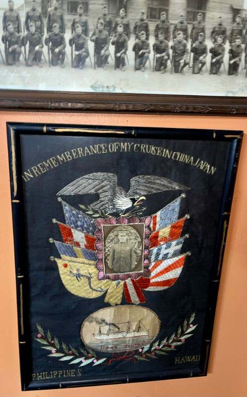Patriotic Silk Eagle Embroidery - USAT Thomas - (1898-1916) SPANISH ...