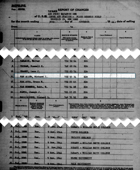 USNR Pilot Wings and Dog Tags - Richard Van Allen - GROUPINGS PAGE - U ...