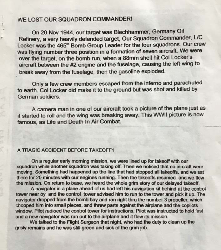 My Experiences As a B-24 Pilot over Germany During WWII, 2nd Lt. Dale S ...