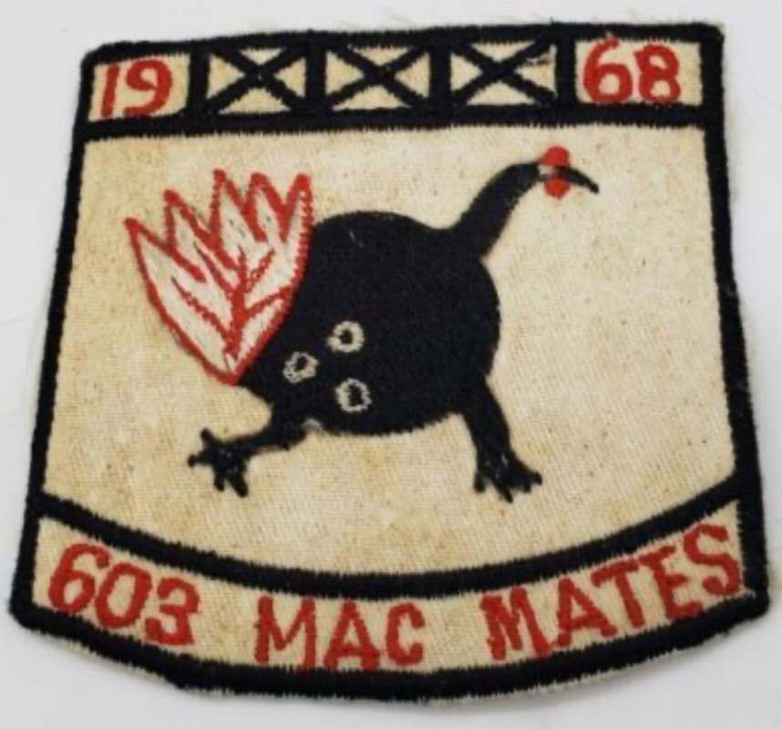 1967 - 1968 VN made “603 MAC MATES” patch - CAN YOU IDENTIFY THIS PATCH ...