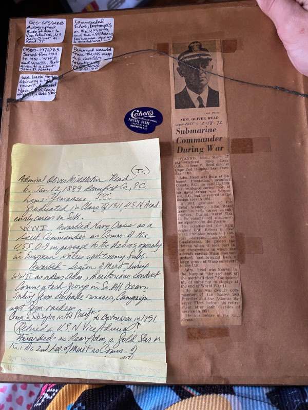 Vice Admiral Oliver M. Read Signed Photo - EPHEMERA, PHOTOGRAPHS ...