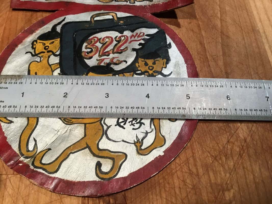 Leather CBI 322nd Troop Carrier Sqdn Patch - ARMY AND USAAF - U.S ...