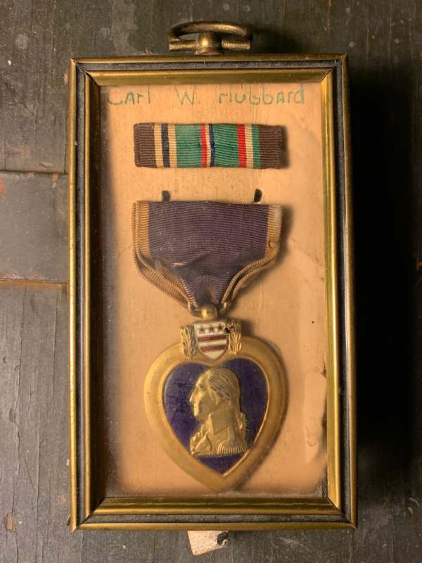 SoS pickup. Purple Heart attributed to Lt. William Carl Hubbard B17 ...